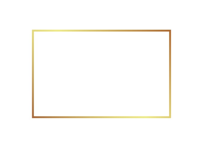 Gold frame border golden thin boarder Royalty Free Vector