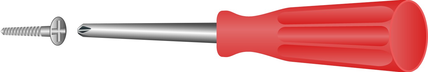 Flat-blade screwdriver icon Royalty Free Vector Image
