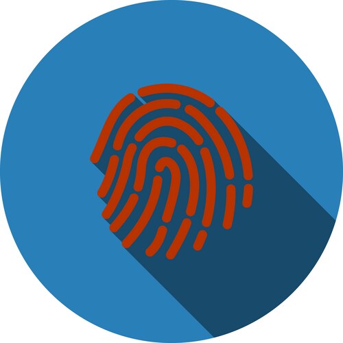 Fingerprint icon Royalty Free Vector Image - VectorStock
