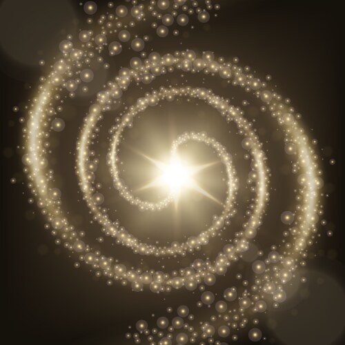 White particle trail background Royalty Free Vector Image