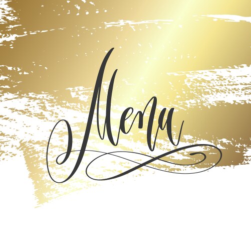 Menu - hand lettering inscription text Royalty Free Vector
