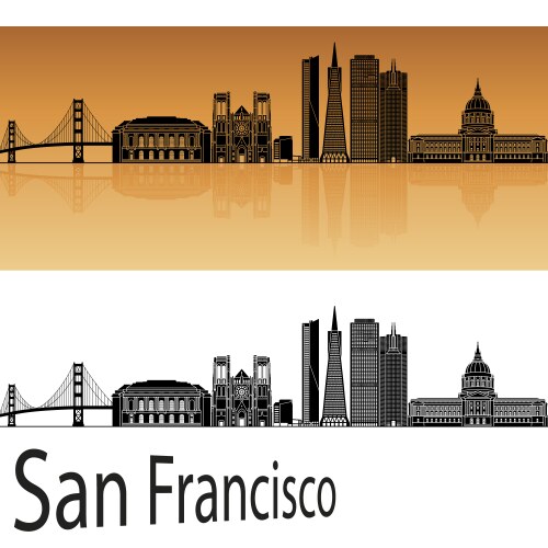 San Francisco Skyline Vector Images (over 1,000)