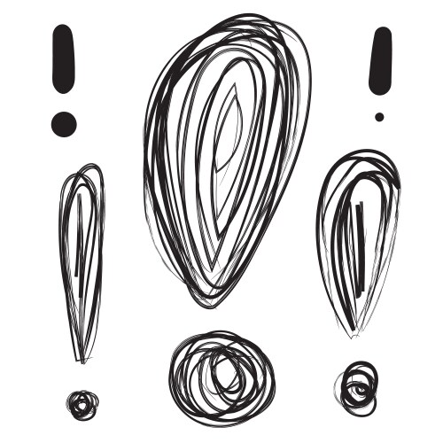 Set of different exclamation marks important – Royalty-Free Vector ...