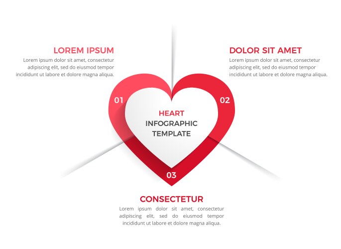 Heart infographics Royalty Free Vector Image - VectorStock