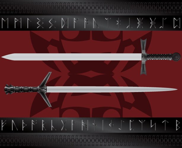 Magic runes with signs in pile spiritual cards Vector Image