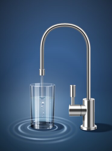 Sparkling water advertising poster Royalty Free Vector Image