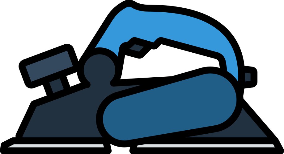 Icon of electric planer Royalty Free Vector Image