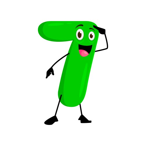 Number Seven Cartoon Vector Images (over 2,400)