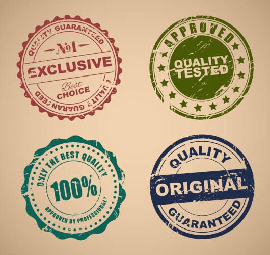 Set of rubber stamps Royalty Free Vector Image