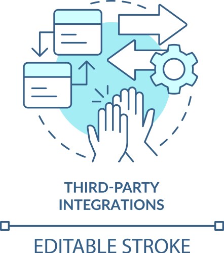 Communication channel concept icon Royalty Free Vector Image