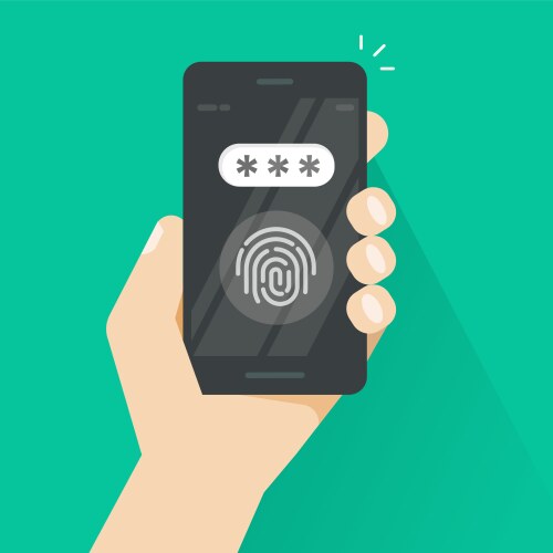 Password and fingerprint security device with hand