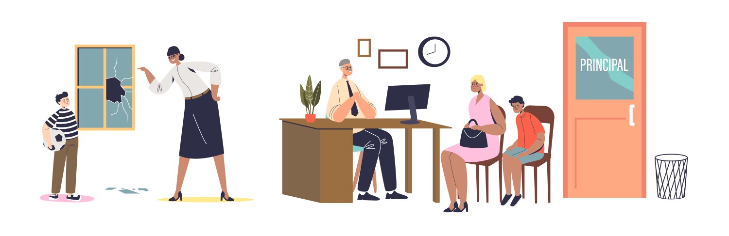 School principal cartoon Vector Images & Graphics for Commercial Use ...