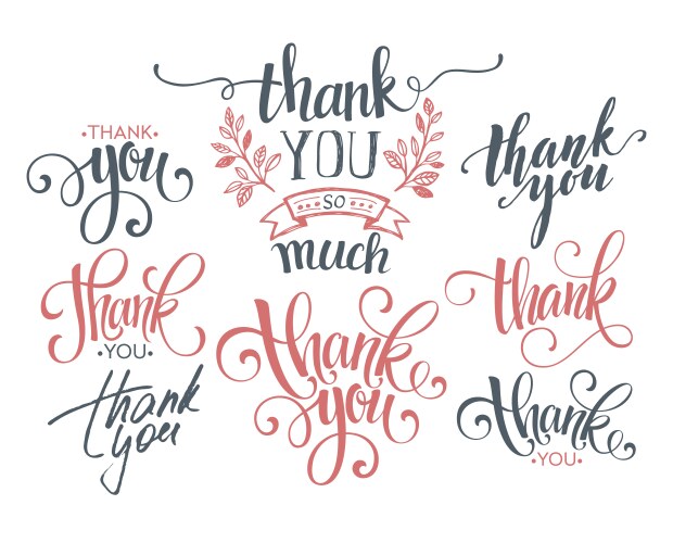 Free Thank You Vector Images (over 400)