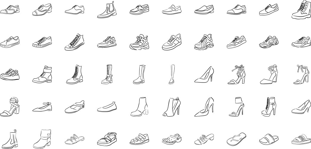 Shoes Outline Vector Images (over 40,000)