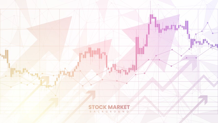 Successful stock market statistical information Vector Image