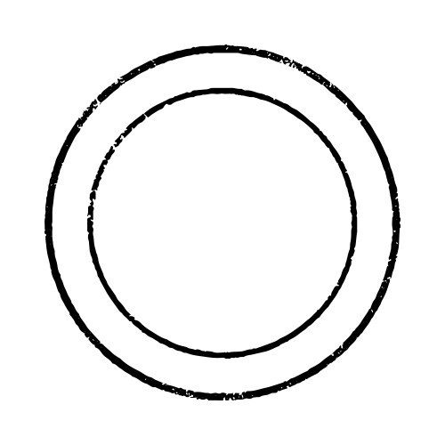 Round blank stamp with grunge texture seal circle Vector Image