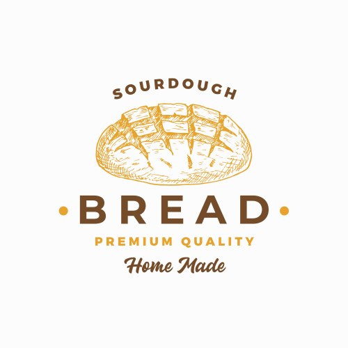 Logo of bread Royalty Free Vector Image - VectorStock