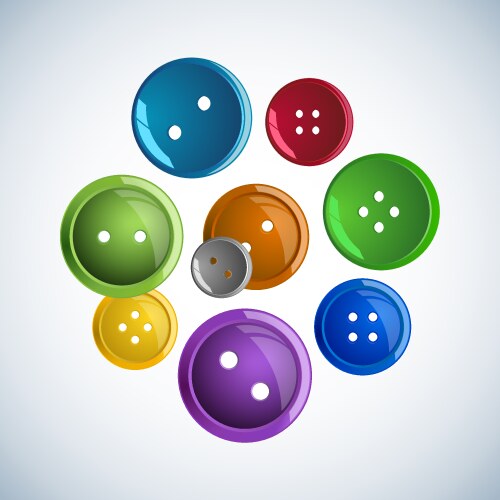 Rainbow button Royalty Free Vector Image - VectorStock