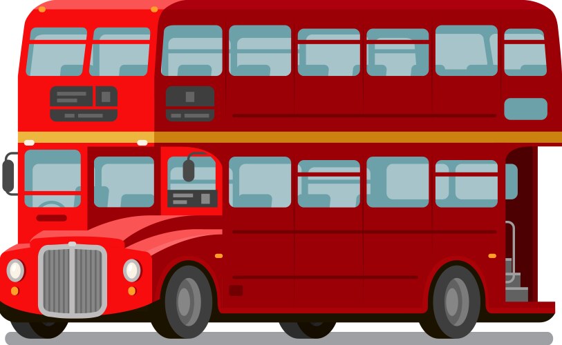 Classic Red London Bus Royalty Free Vector Image