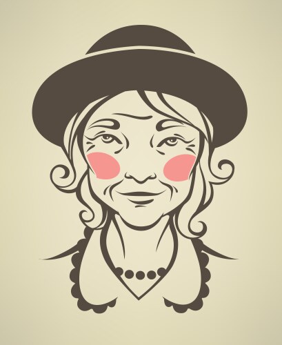 Granny and grandchildren Royalty Free Vector Image