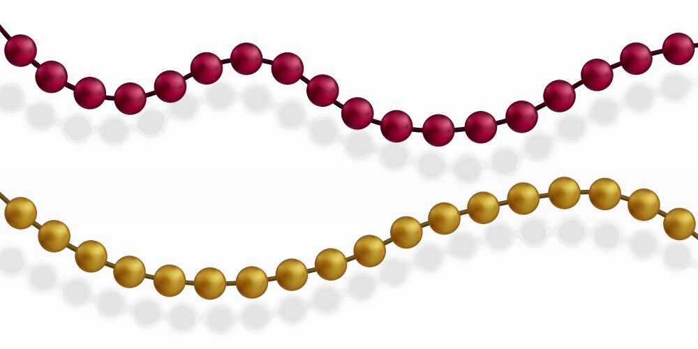 Pure beads are realistic Royalty Free Vector Image