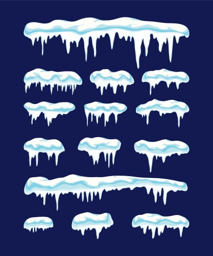 Shiny icicles Royalty Free Vector Image - VectorStock