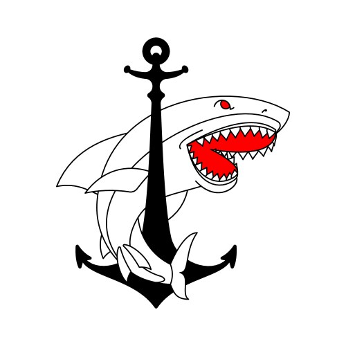 Anchor Shark Vector Images (over 1,100)