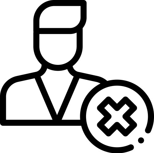 Avatar icon thin linear style design isolated Vector Image