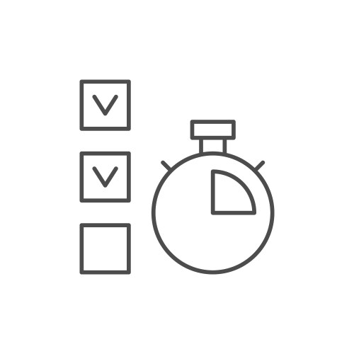 Timing diagram app icon signals set in time Vector Image