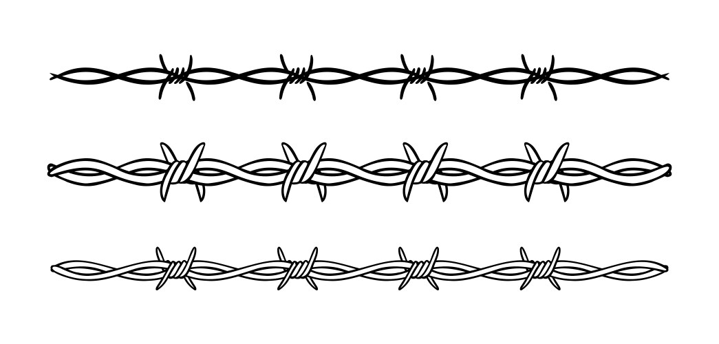 Barb Wire Border Vector Images (over 3,700)