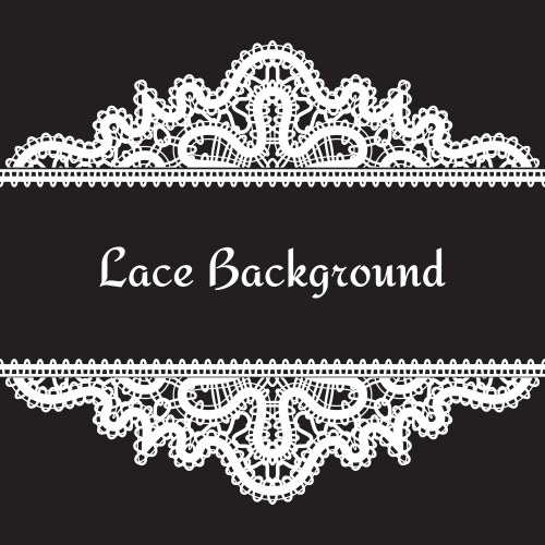 Decorative lace borders Royalty Free Vector Image