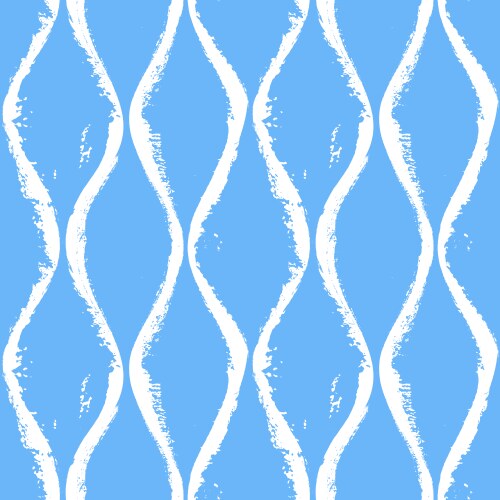 Ogee pattern blue white brush background Vector Image