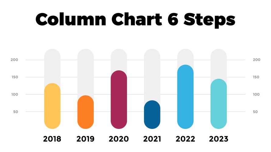 Business process chart with 3 steps options Vector Image