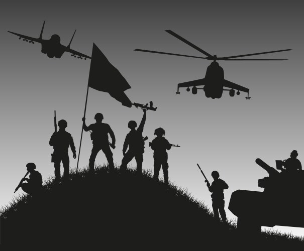 Soldier Victory Silhouette Vector Images (over 1,300)