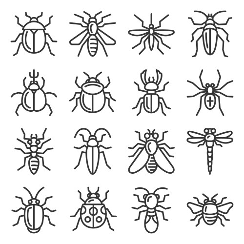 Insect Outlines Vector Images (over 55,000)