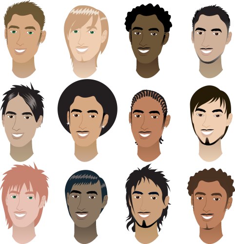 Avatar men Royalty Free Vector Image - VectorStock