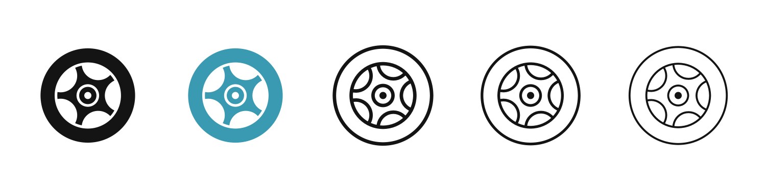 Tire icon Royalty Free Vector Image - VectorStock