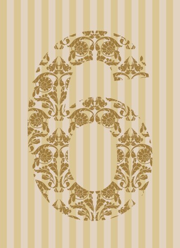 Floral Font Numbers Vector Images (over 3,500)