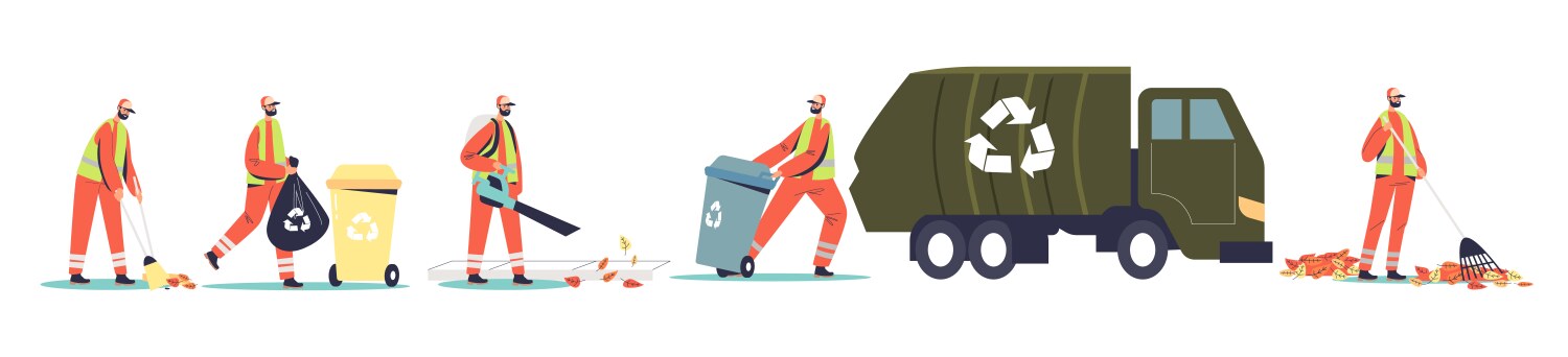 Delivery service with postman truck and plane Vector Image