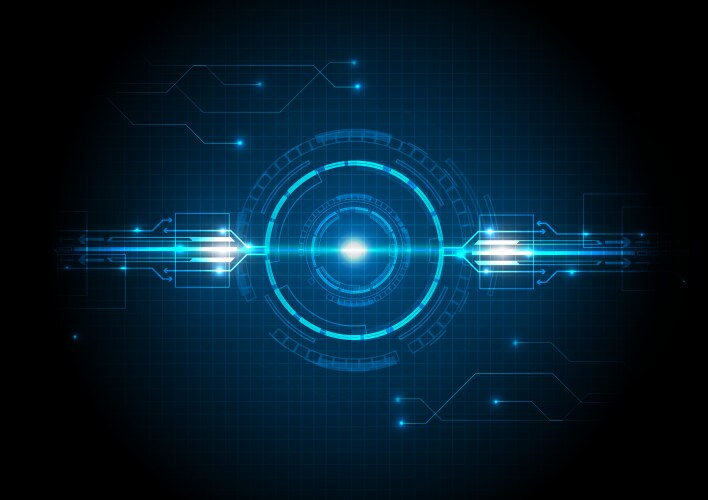 Abstract futuristic technology background Vector Image