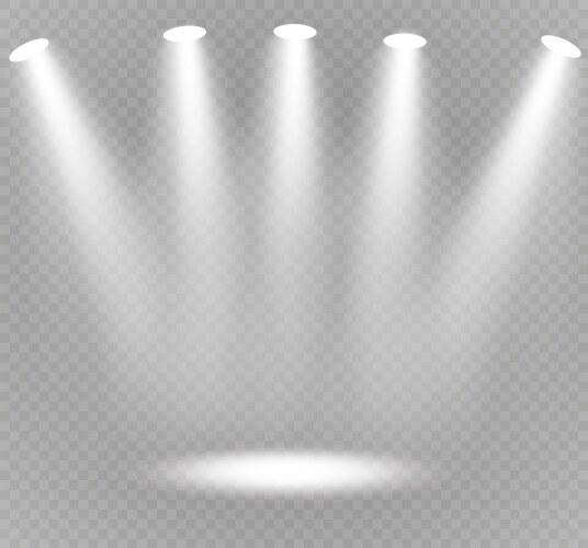 Soft spotlights and podium abstract glamour Vector Image