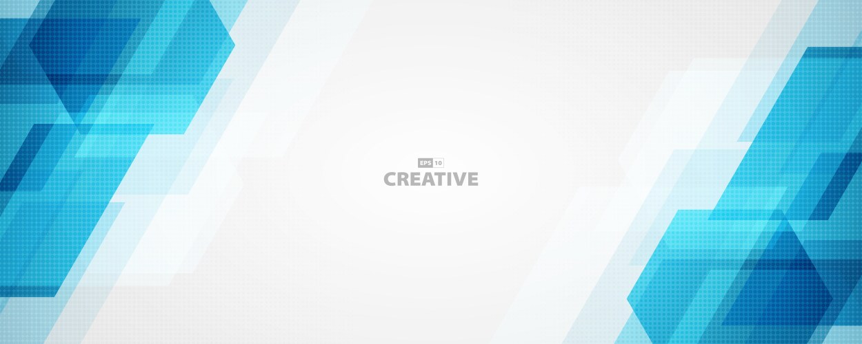 Abstract blue rounded rectangle overlapping Vector Image