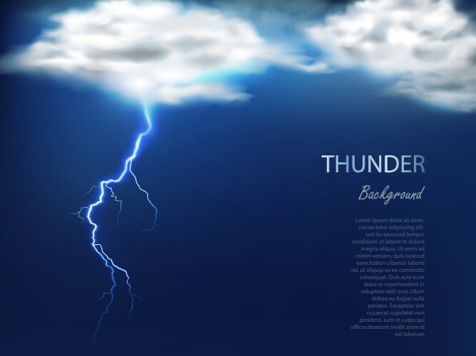 Transparent lightning Royalty Free Vector Image