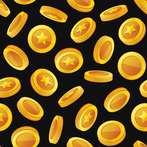 Coin pattern Royalty Free Vector Image - VectorStock