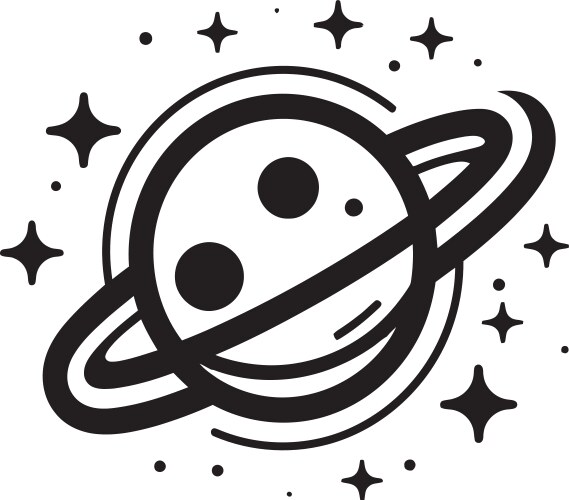 Astral seal space logo design interstellar Vector Image