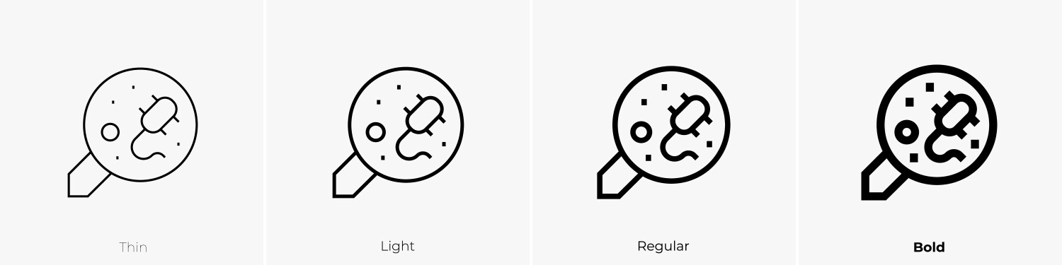 Evaluation icon thin light regular and bold style Vector Image