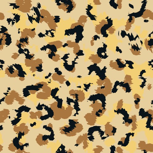 Leopard fur seamless pattern design Royalty Free Vector