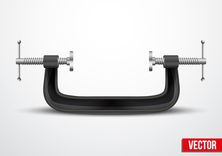 Tool clamp Royalty Free Vector Image - VectorStock