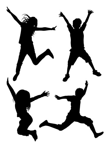 Kids Silhouette Vector Images (over 130,000)