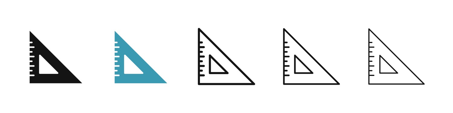 Ruler icon Royalty Free Vector Image - VectorStock